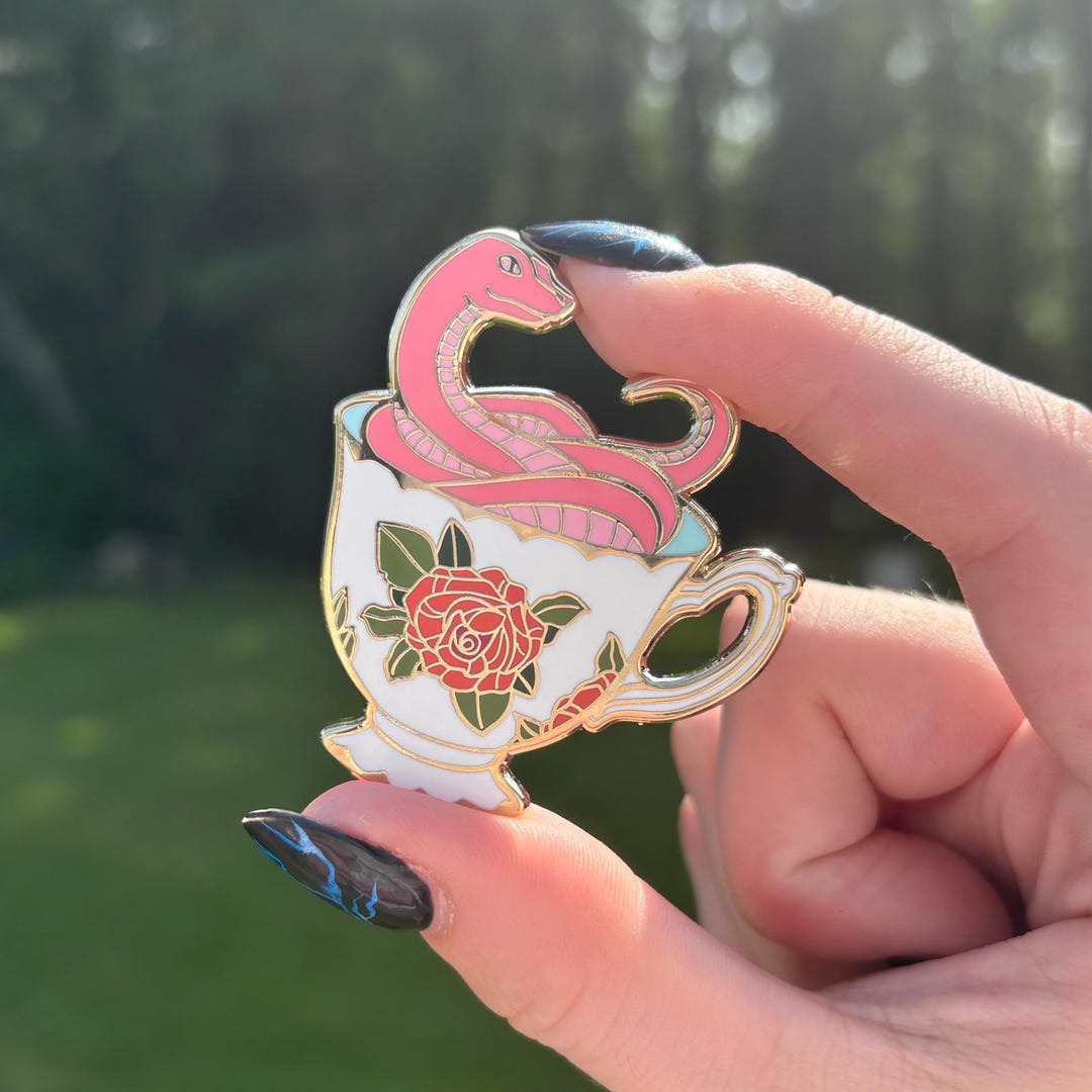 Spill the Tea - Hard Enamel Pin, Pop Music Inspired, Statement Lapel ...