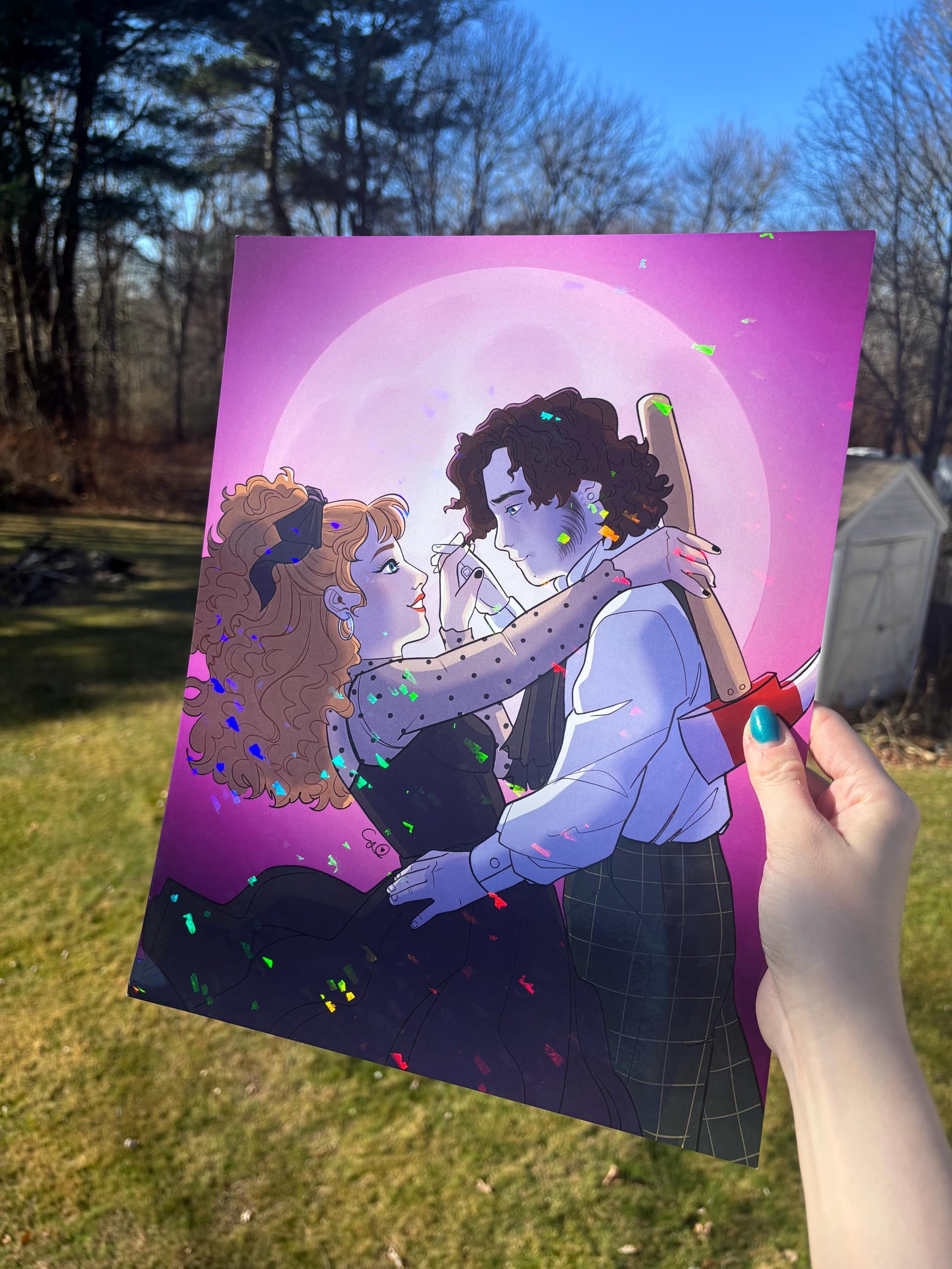 Lisa and the Creature | 11x14 Art Print Inspired by Film - 80s Inspired ...