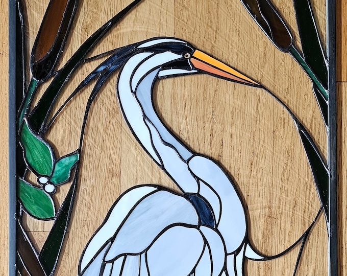Stained Glass Blue Heron - Etsy