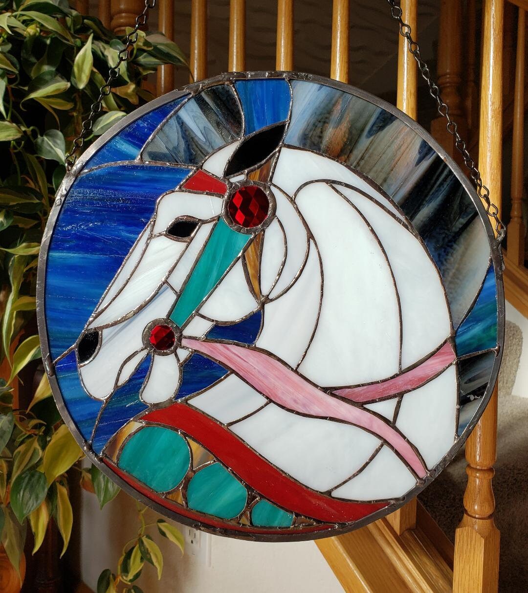 Stained Glass Carousel Horse - Etsy