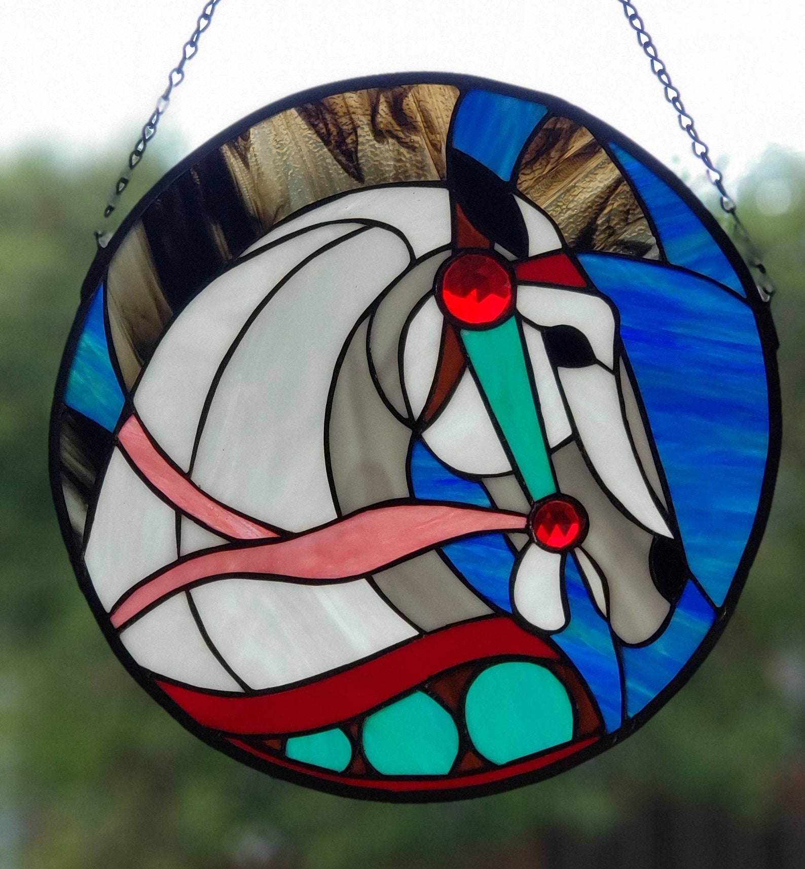 Stained Glass Carousel Horse - Etsy
