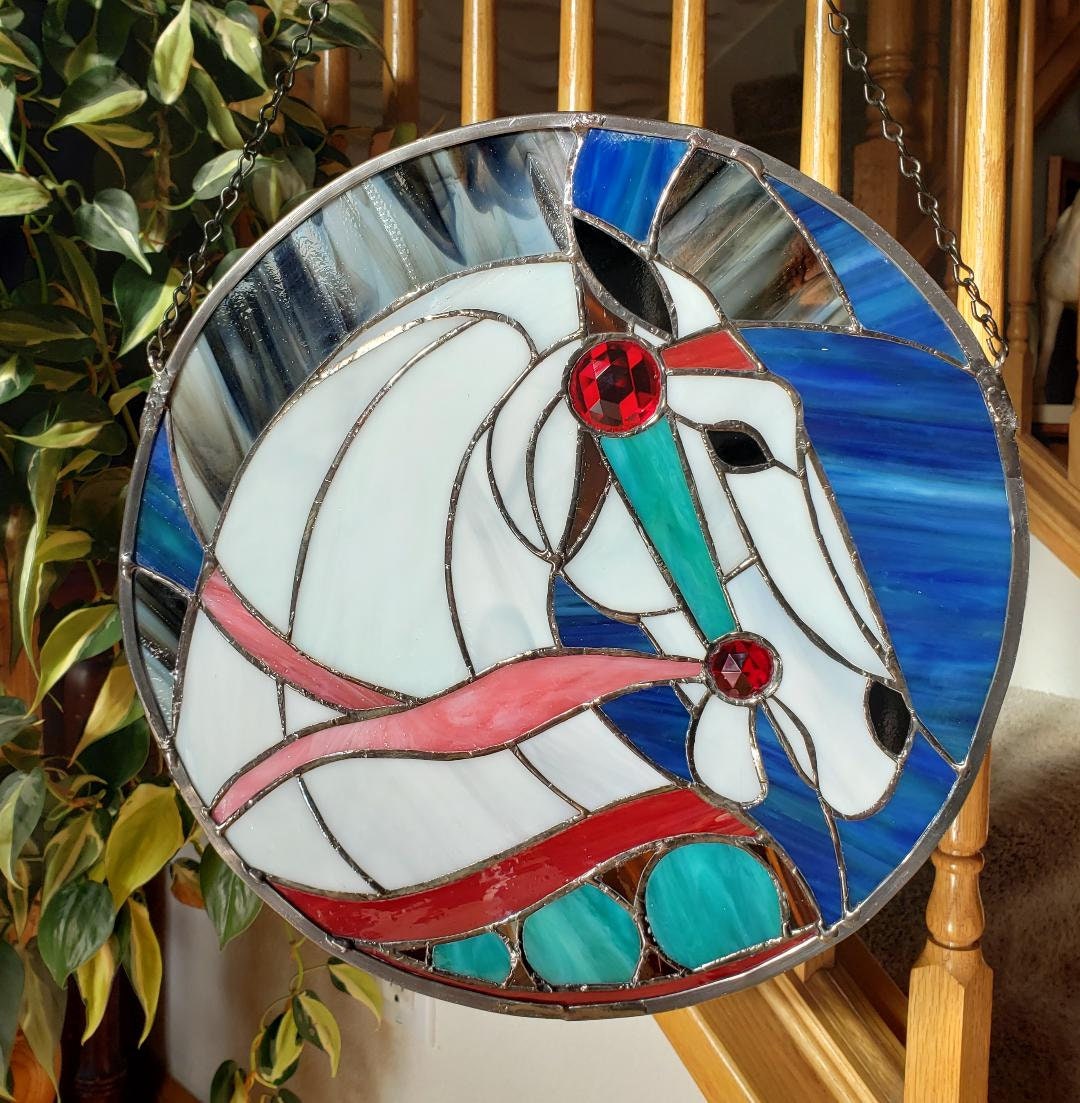 Stained Glass Carousel Horse - Etsy