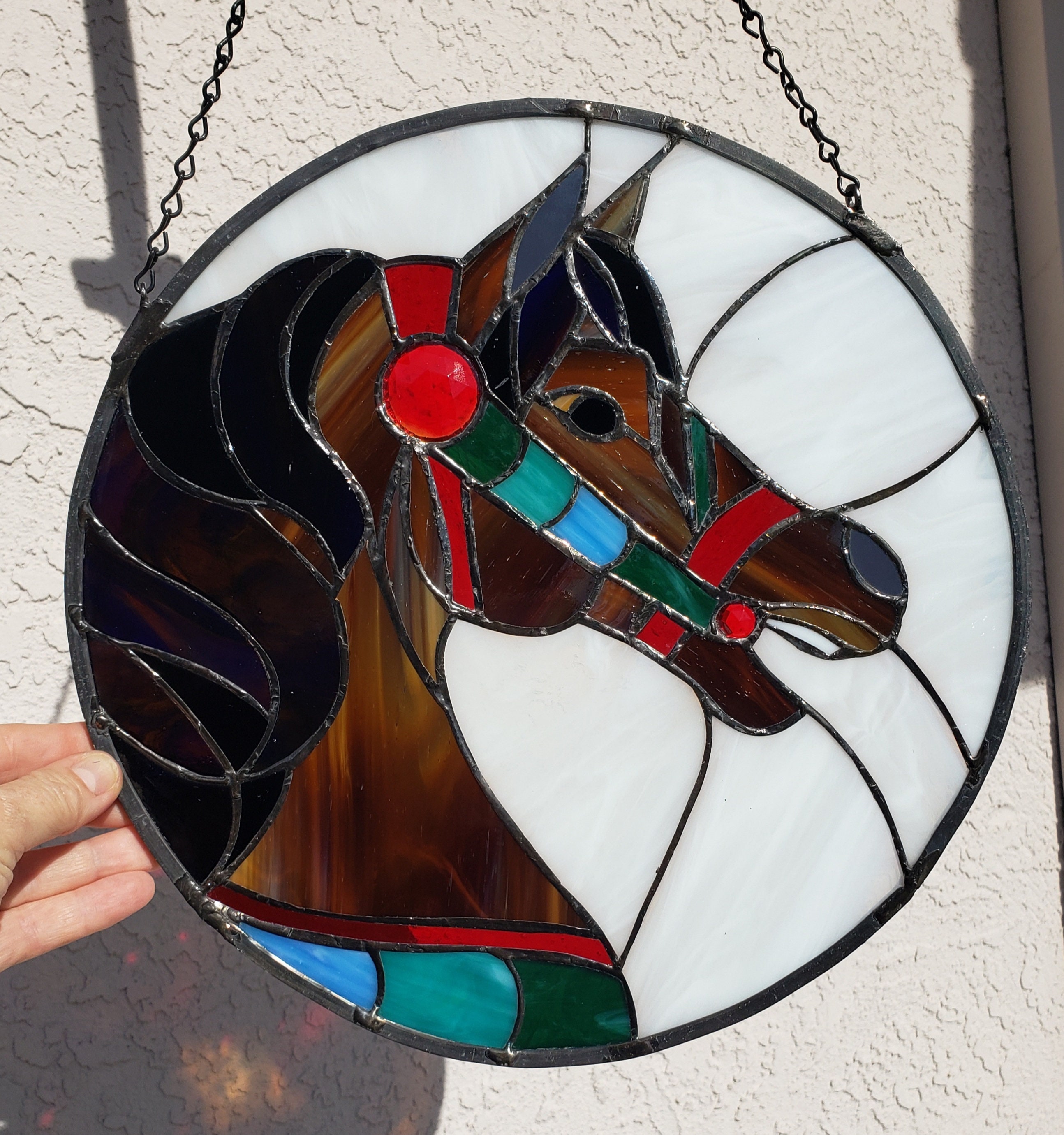 Stained Glass Bay Carousel Horse - Etsy