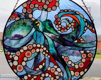 Stained Glass Octopus - Etsy