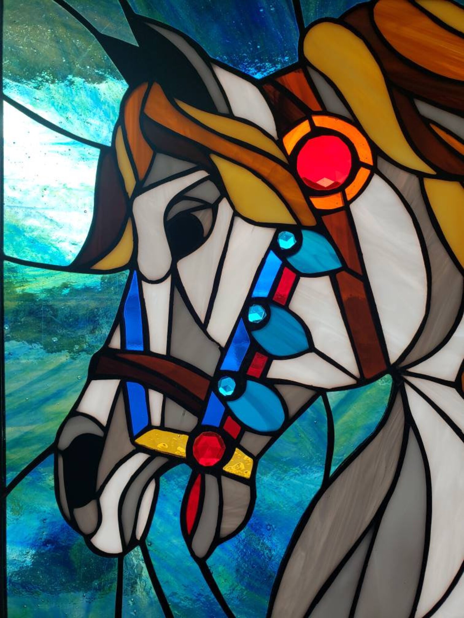 Stained Glass Carousel Horse | Etsy