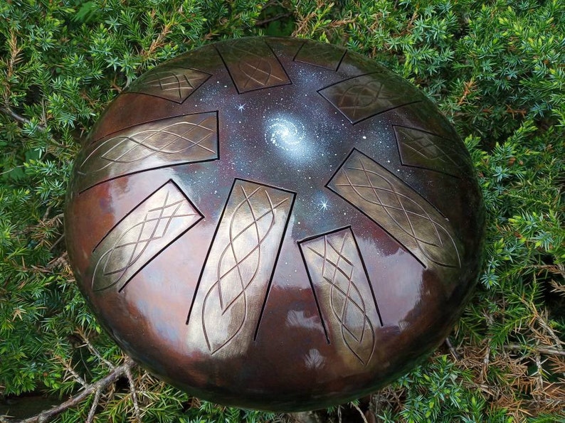 12 Space 10 notes Steel Tongue drum Handpan | Etsy