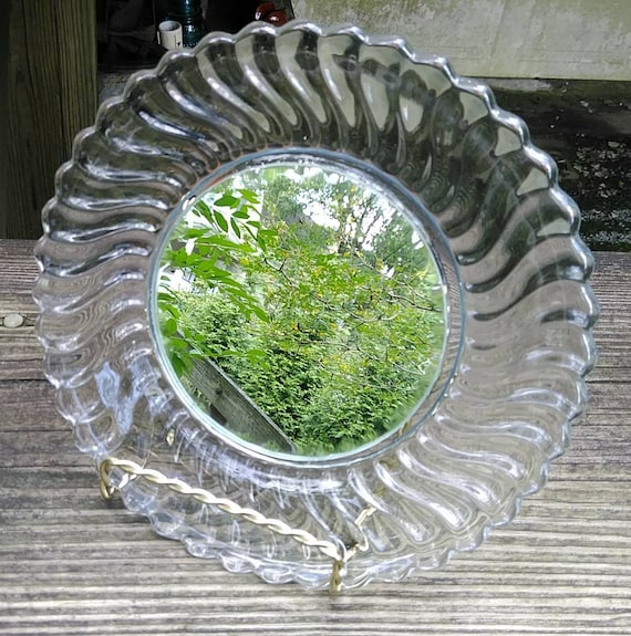 Unique Glass Plate Mirror | Etsy
