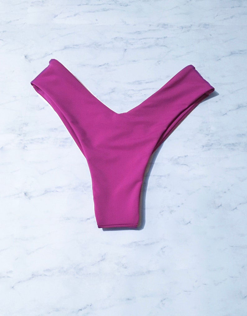 High Leg Thong Bikini Bottom More Colors Available Etsy