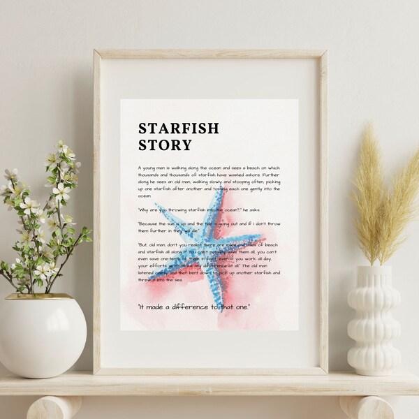 Starfish Poem - Etsy