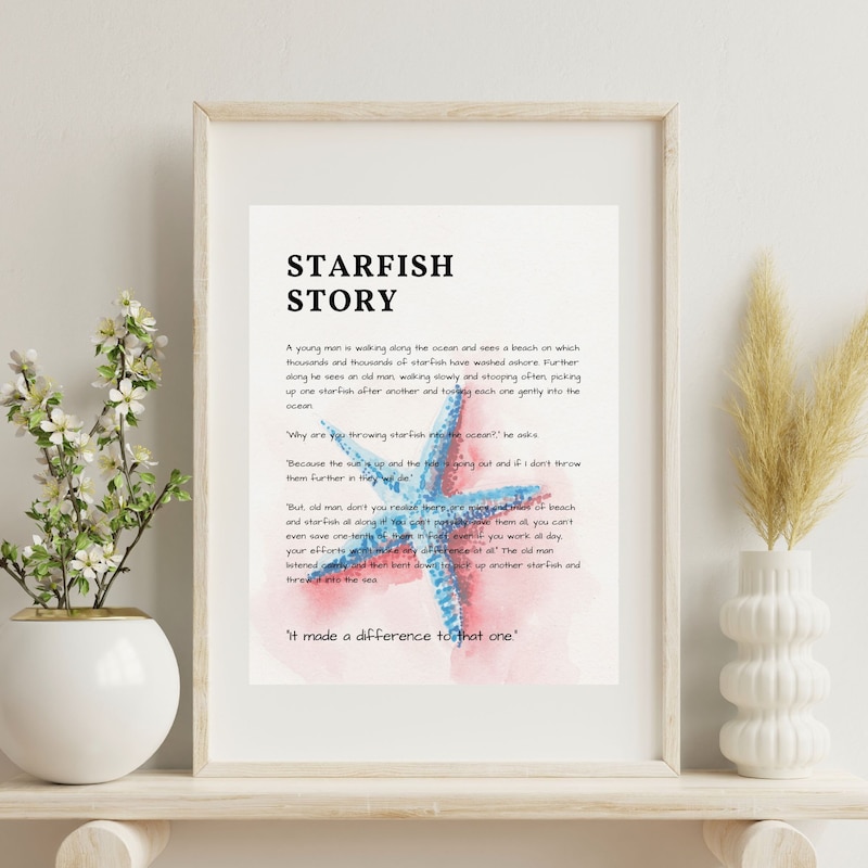 Starfish Poem - Etsy