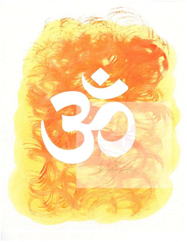 Yoga Aum Print Om Print Om Symbol Yoga Print Hindu Om - Etsy