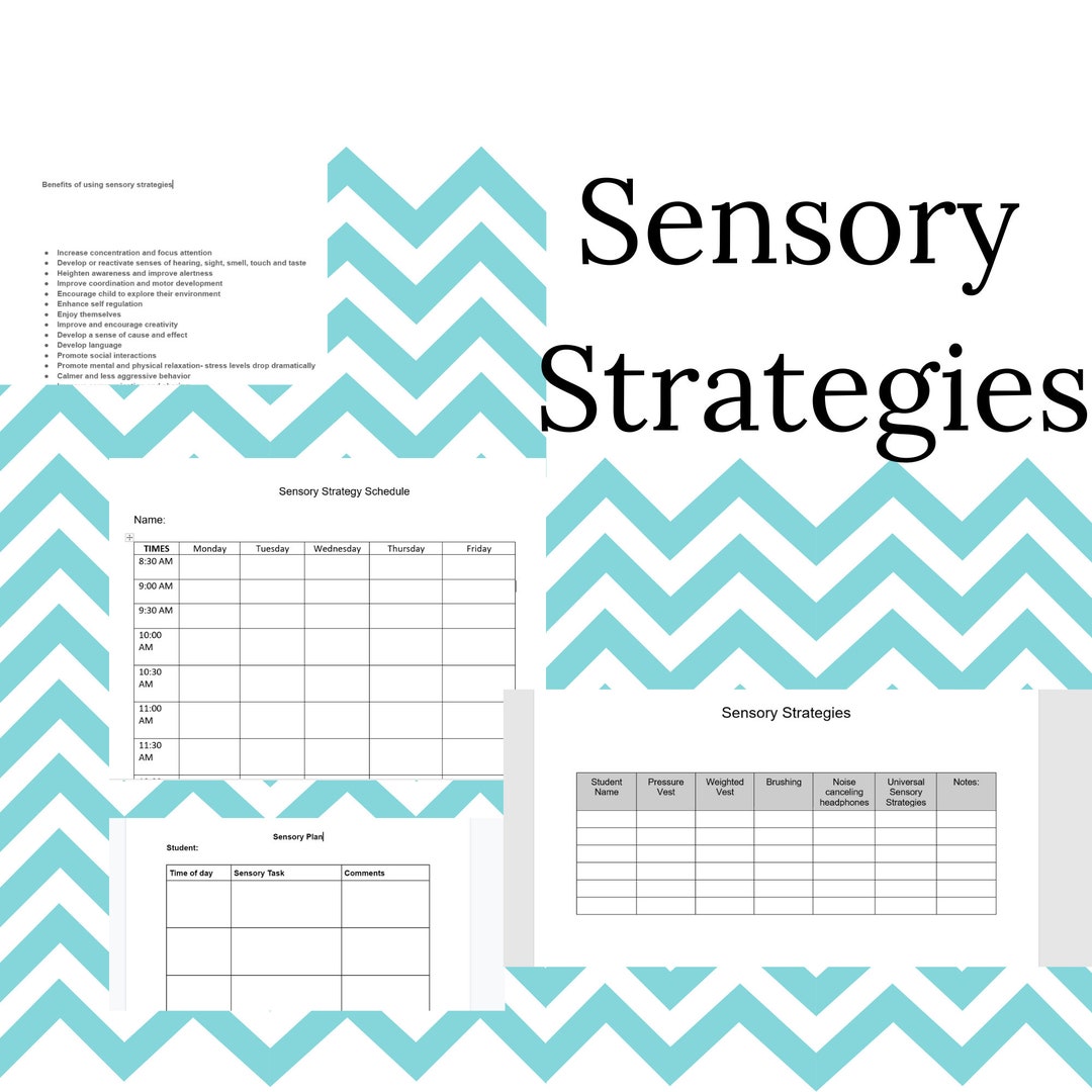 Sensory Strategies Bundle| Sensory Processing|autism|therapy ...