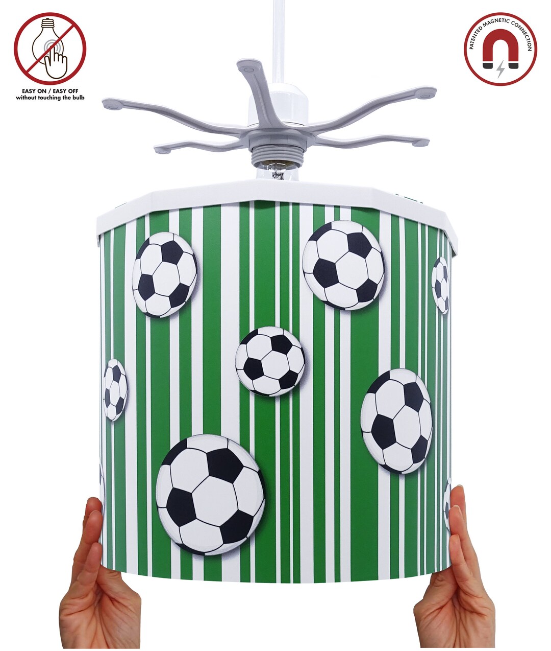 Football Soccer Lampshade Ideal for Children's Room and Nursery Ceiling ...