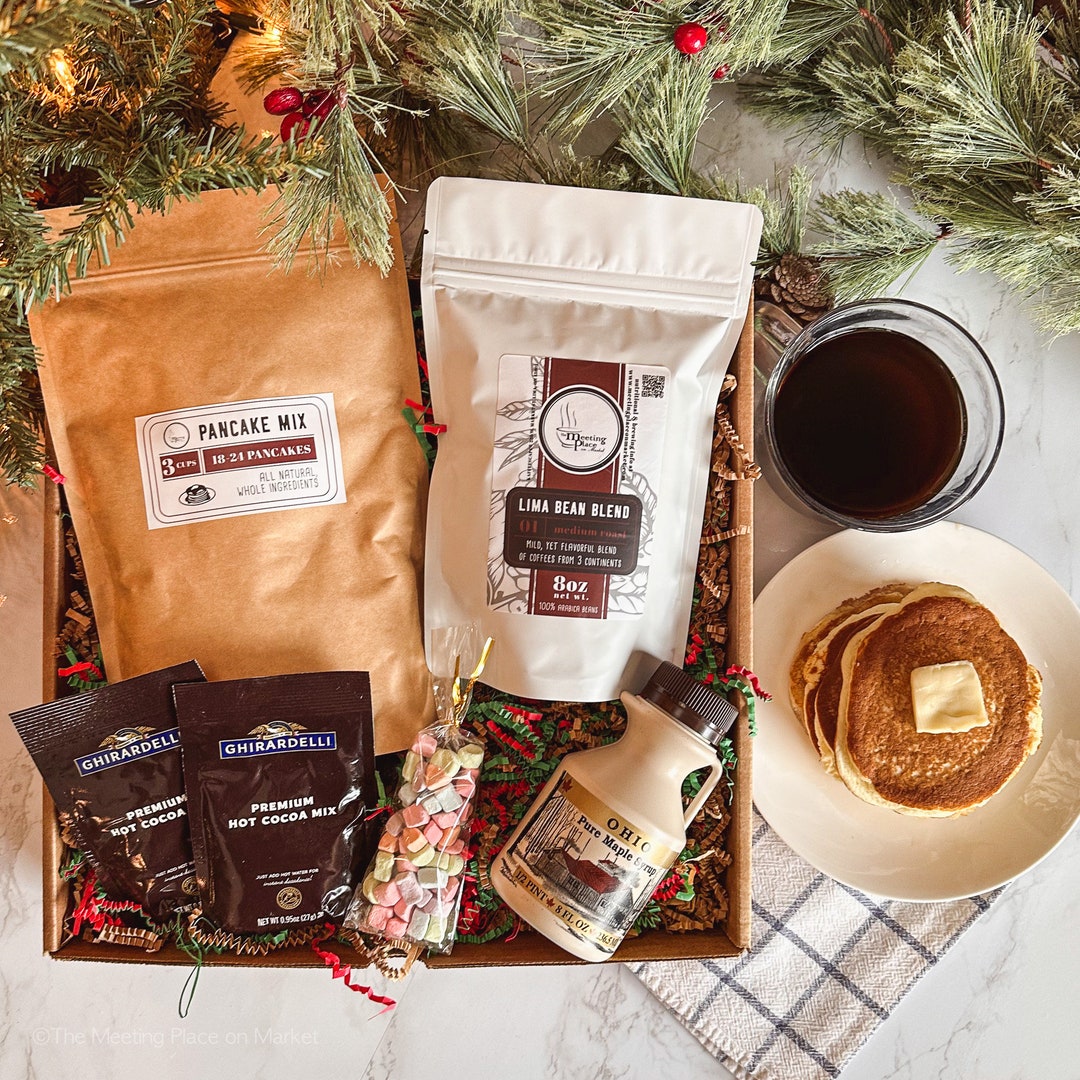 Christmas Breakfast Gift Basket for Families, Pancake Mix, Ohio Maple ...