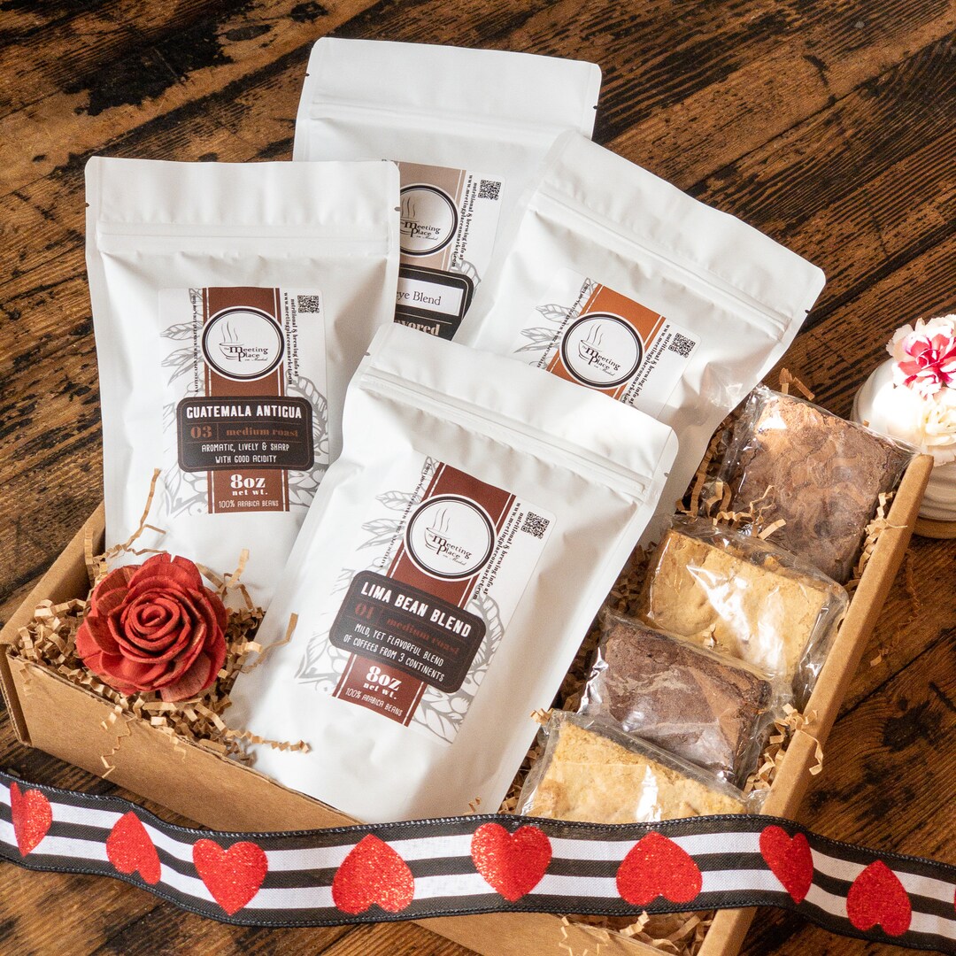 Premium Coffee Lover Gift Box, Gourmet Coffee & Baked Goods Basket ...