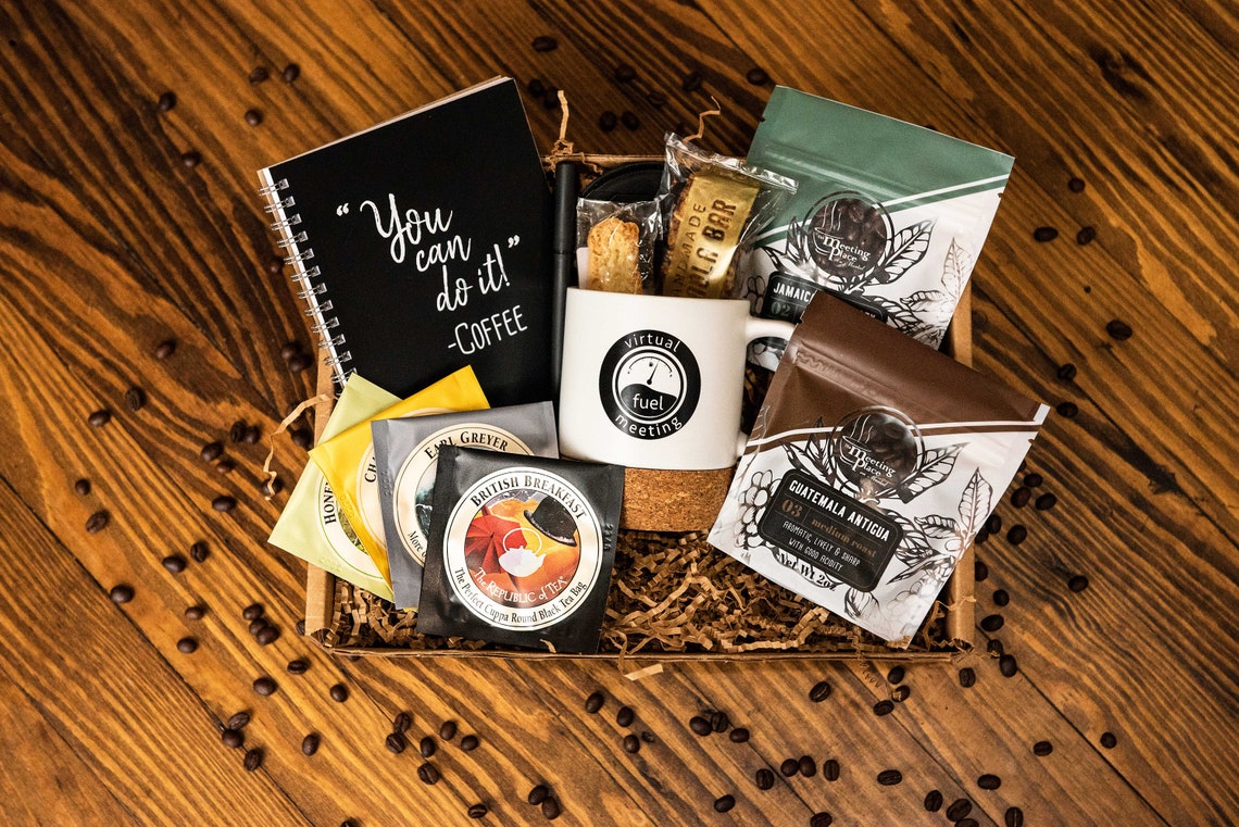 Virtual Meeting Coffee Gift Box With Mug, Gourmet Coffee, Tea, You Can ...