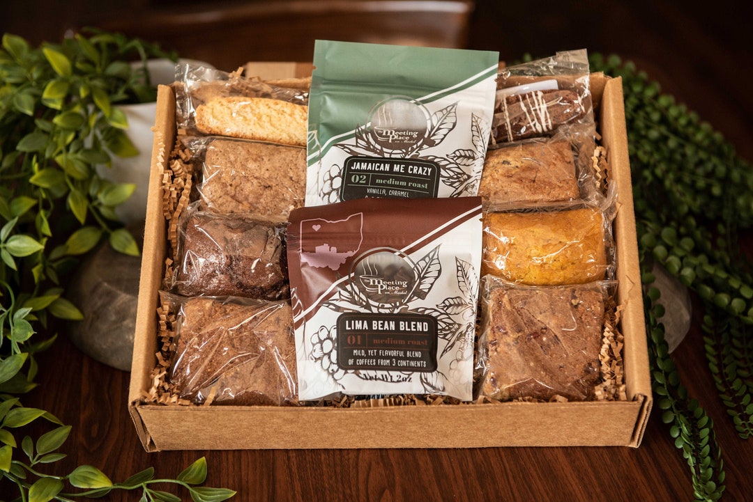 Breakfast Gift Box With Gourmet Coffee and Handmade Baked Goods, Food ...