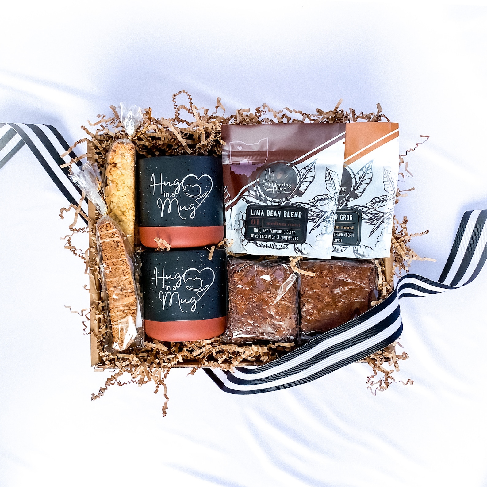 Hug in a Mug Comfort Gift Basket with Gourmet Coffee Handmade | Etsy