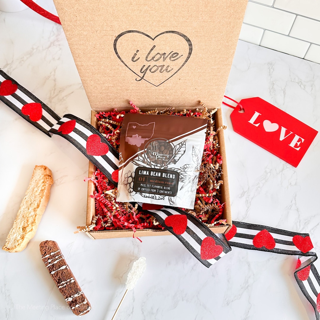 I Love You Gift Box Gourmet Coffee & Your Message Shipped, Send Coffee ...