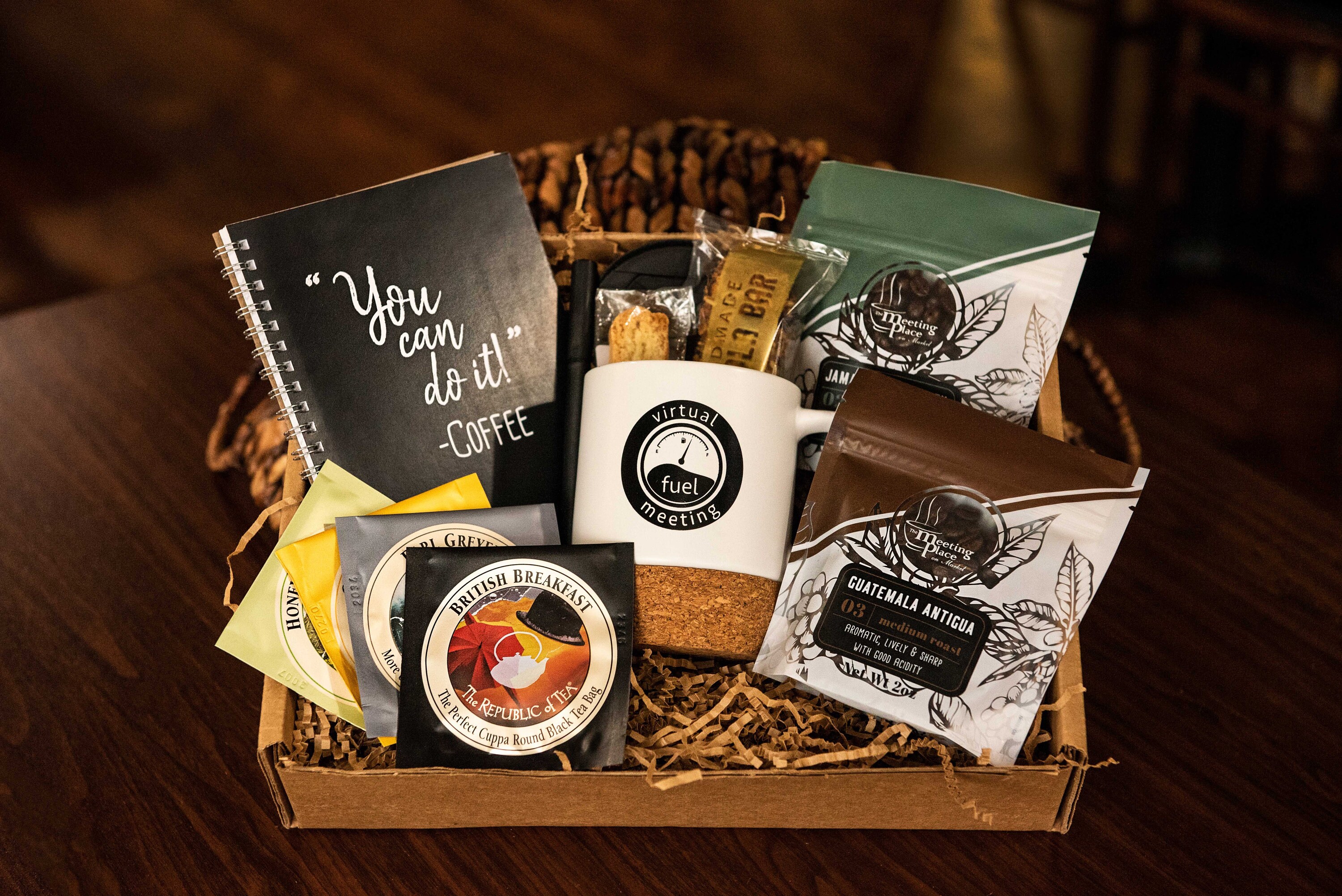 Virtual Meeting Coffee Gift Box With Mug, Gourmet Coffee, Tea, You Can ...
