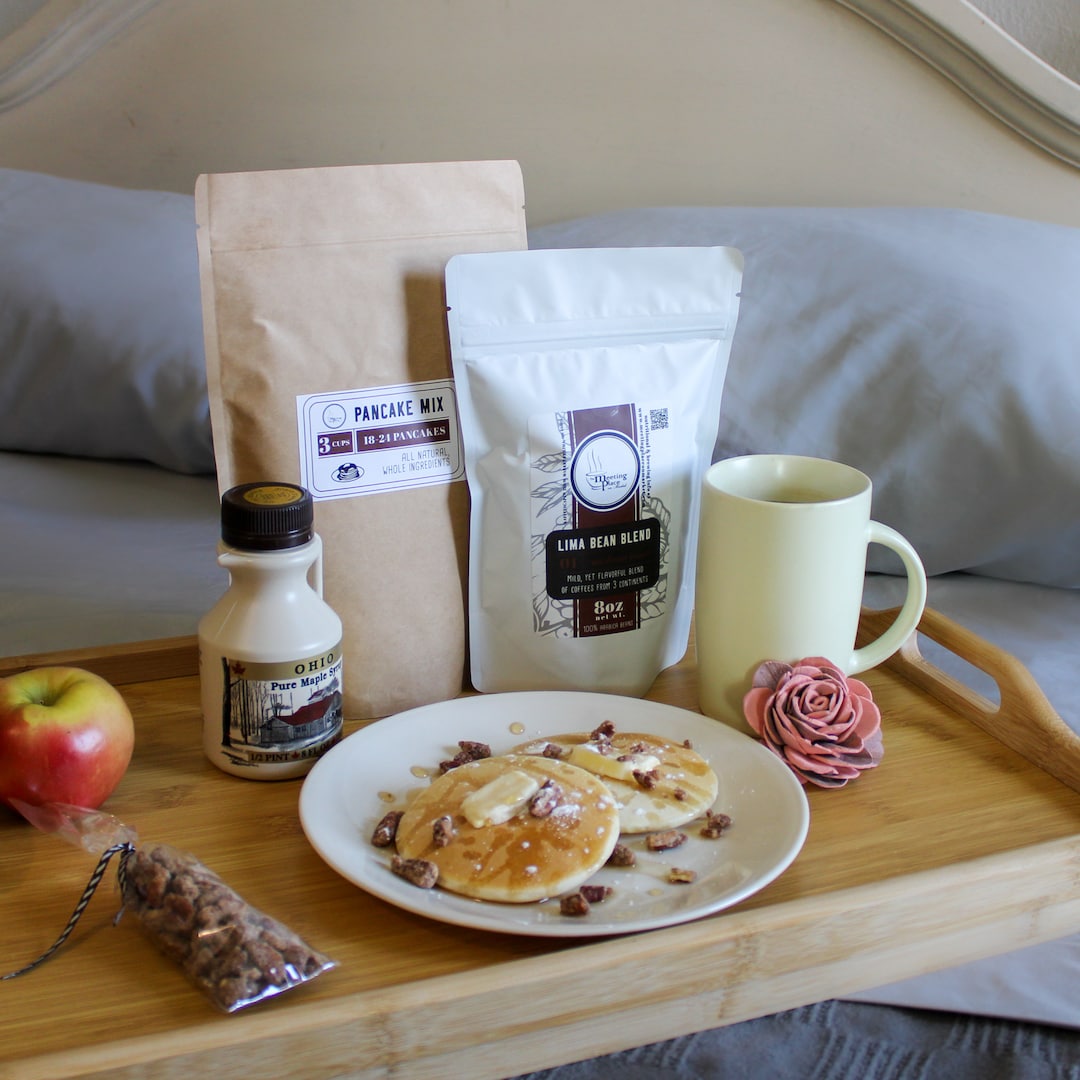 Pancake Breakfast in Bed Gift Box |christmas Gift Basket, Birthday Gift ...