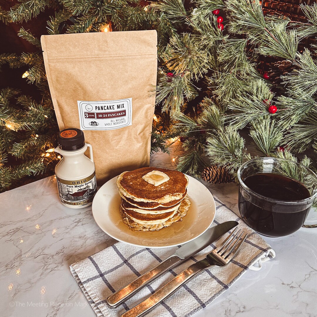 Christmas Breakfast With Santa Gift Box, Pancakes and Ohio Maple Syrup ...