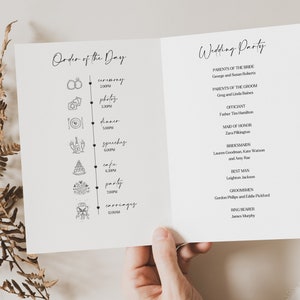 Order of Service, Wedding Booklet, Wedding Programme design 2 - Etsy