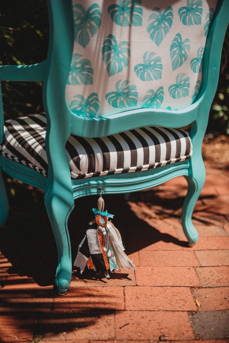 Custom Whimsical Chair : Coastal Cottage Charm, French Style Accent ...