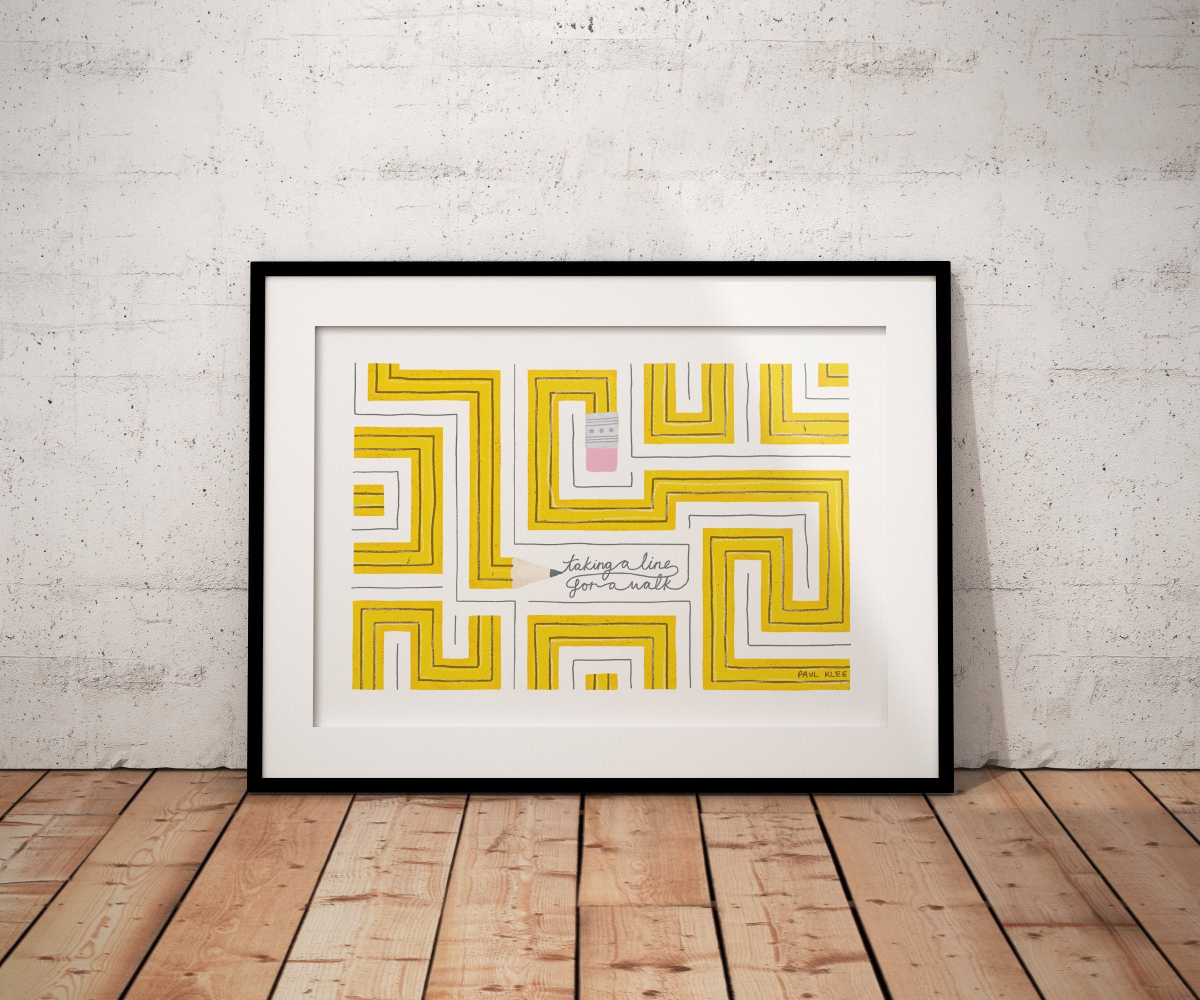 Paul Klee Drawing Is Taking A Line For A Walk