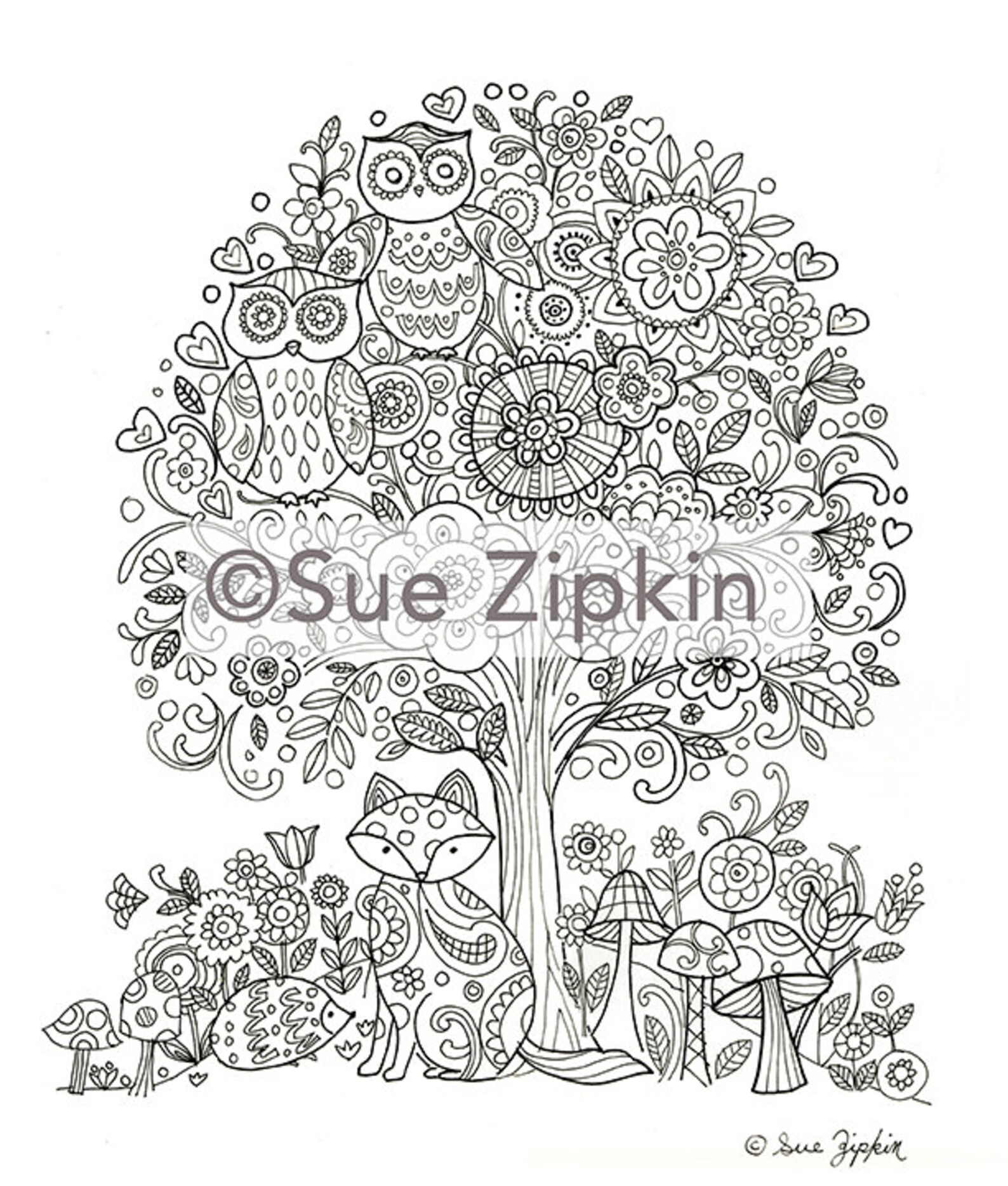 Instant Download Set of 2 Tree of Life Coloring Book Pages Pdf - Etsy