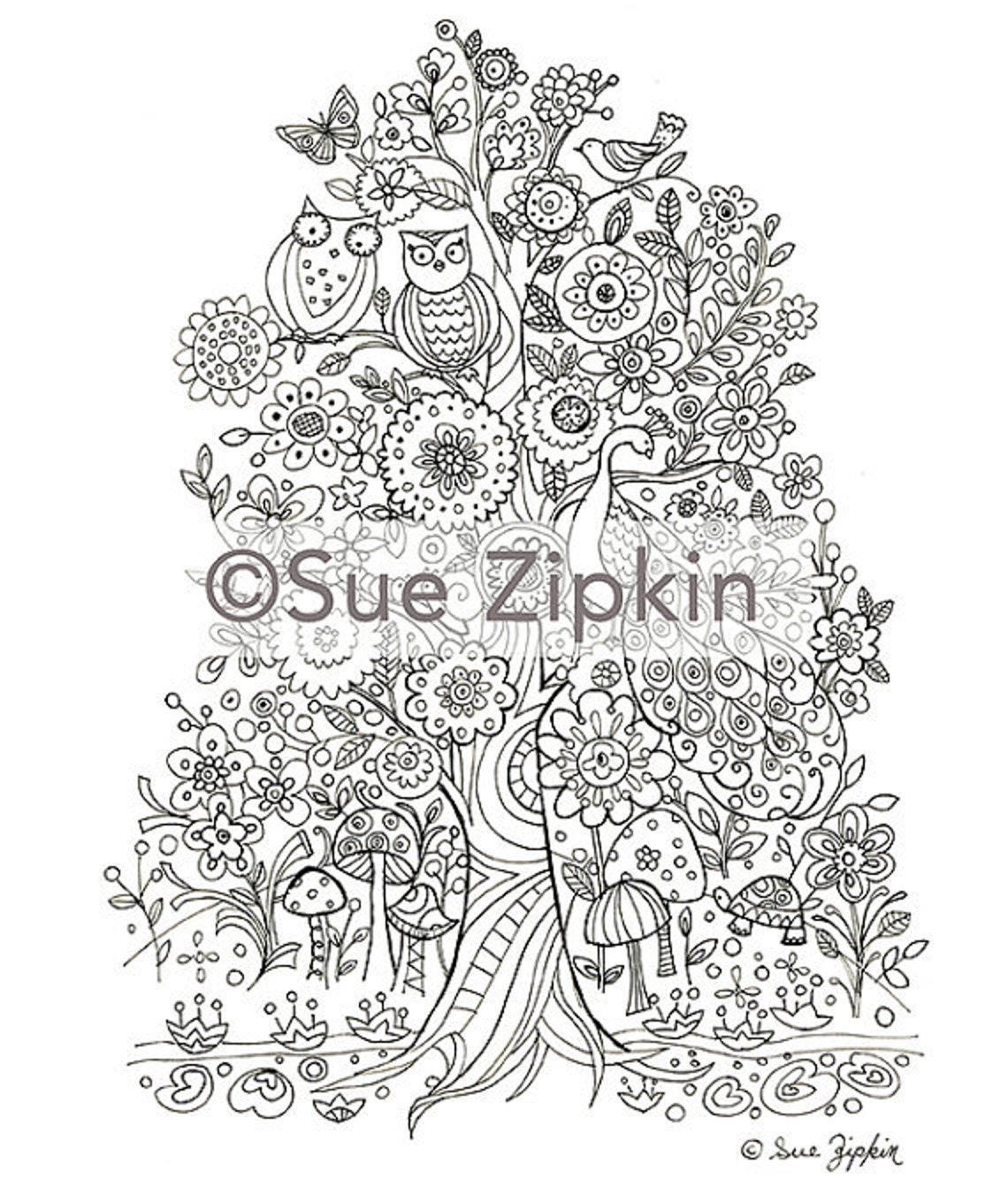 Instant Download Set of 2 Tree of Life Coloring Book Pages Pdf - Etsy