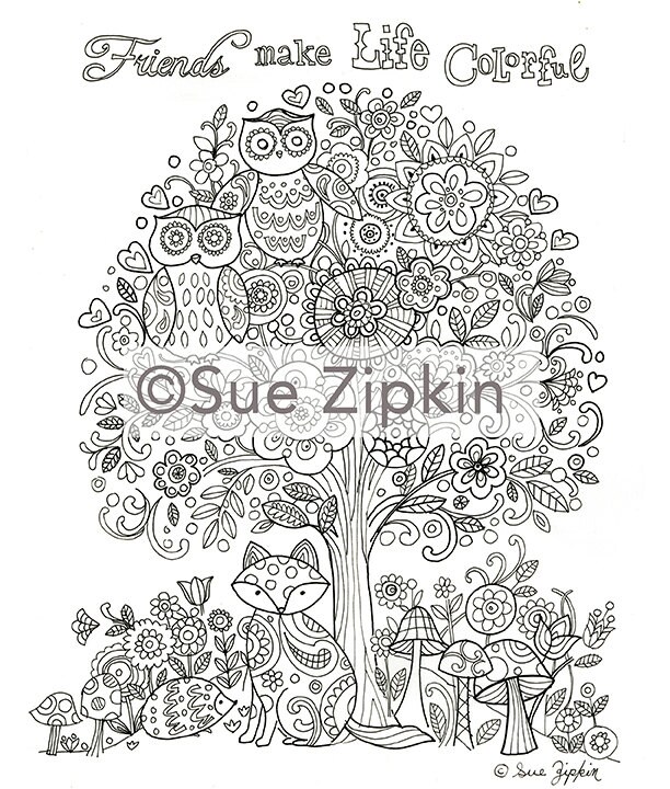 Instant Download Set of 2 Tree of Life Coloring Book Pages Pdf - Etsy