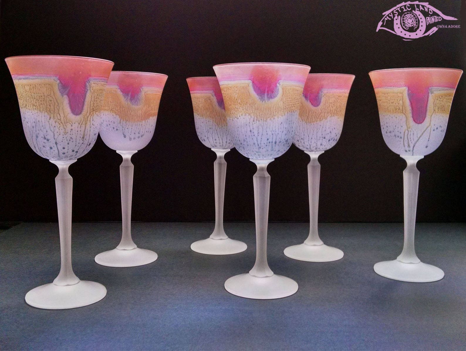 Sets of All Beverages Cocktail Glass Golden Red Rim White - Etsy