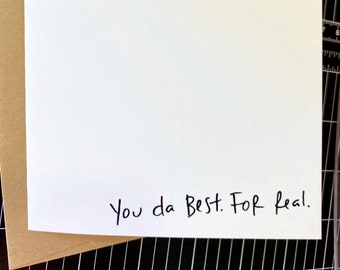 You Da Best Card - Etsy
