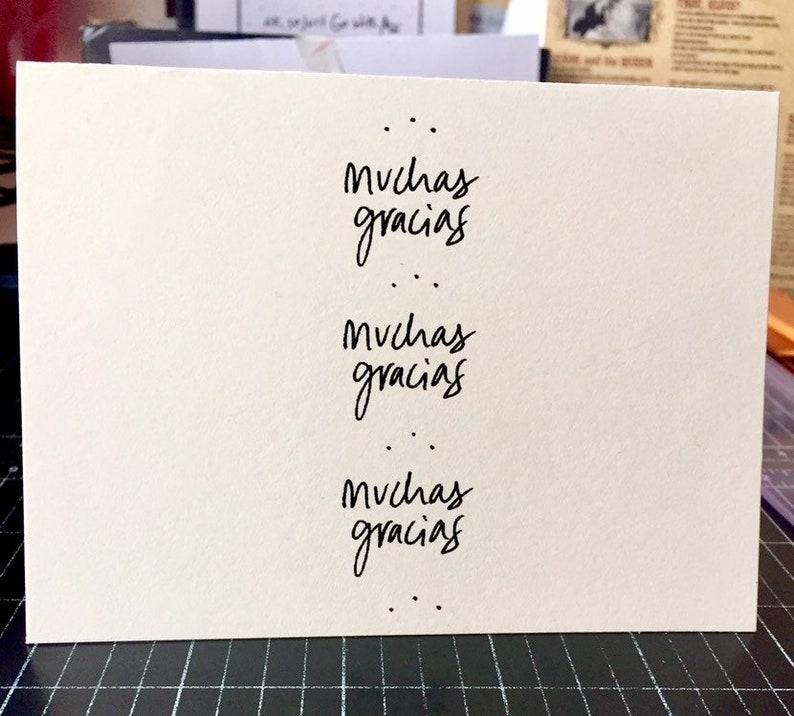 Muchas Gracias Card | Etsy