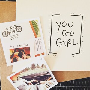 You Go Girl, Encouragement Card, Women's Day Cards - Etsy