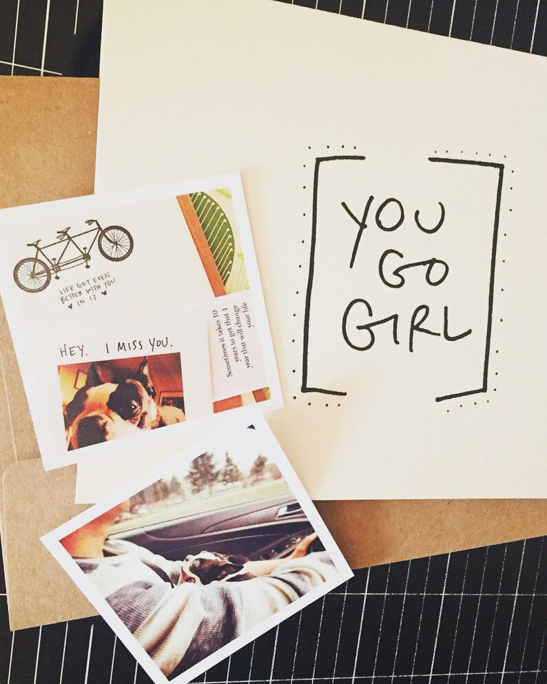 You Go Girl, Encouragement Card, Women's Day Cards - Etsy