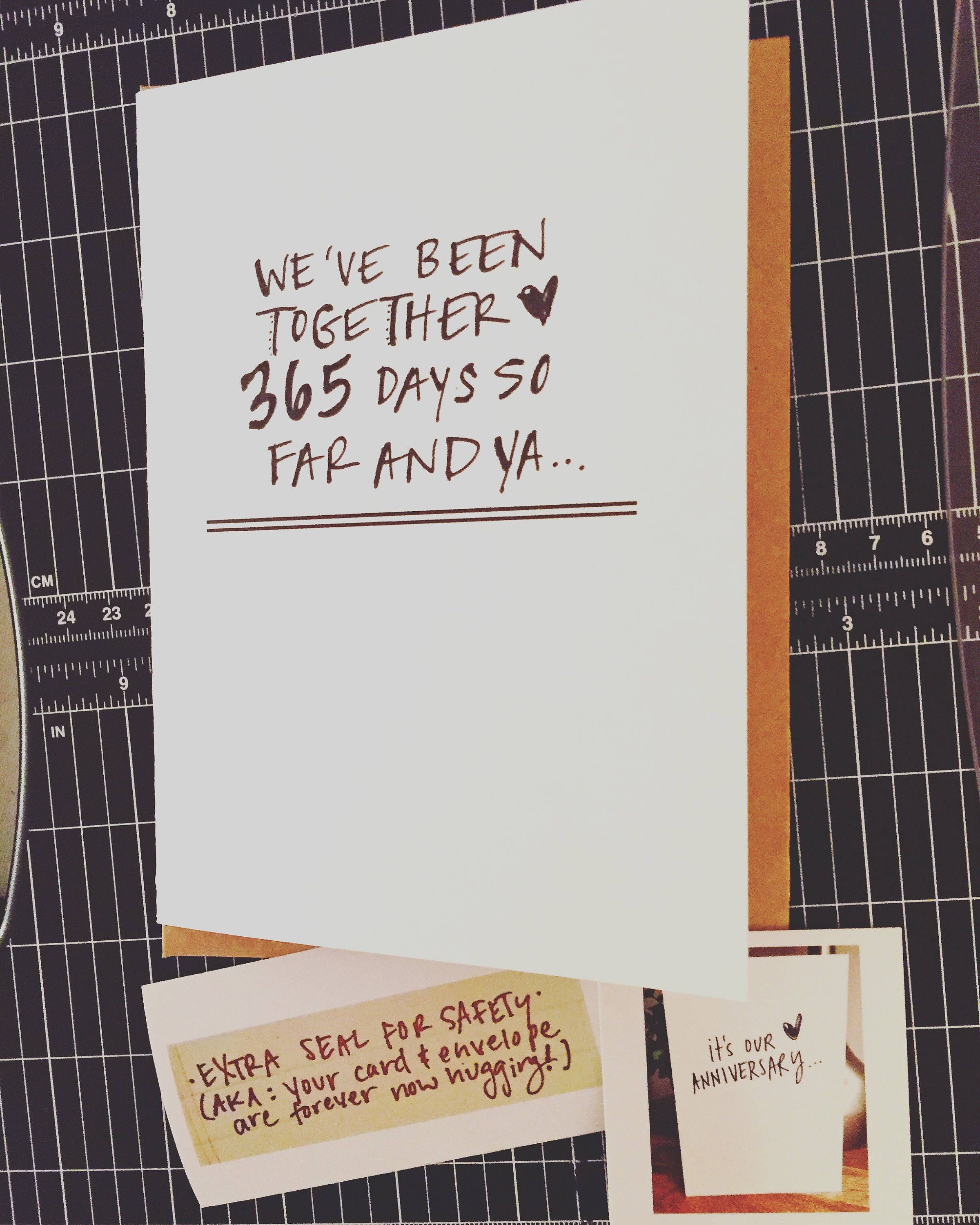 One Year Anniversary Card, 365 Days Together... - Etsy Canada