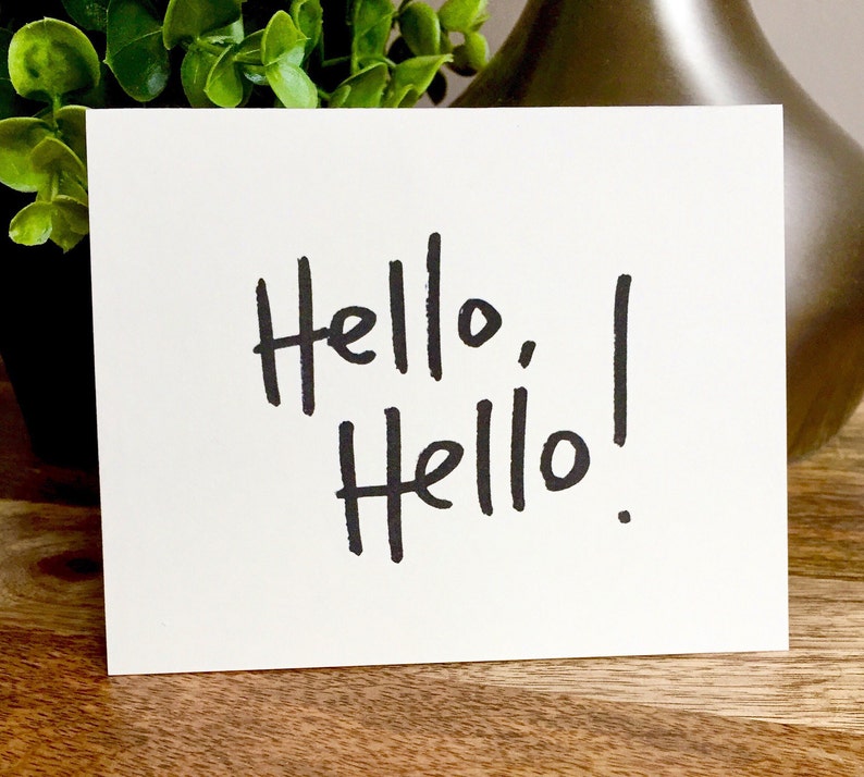 Hello Hello Card | Etsy