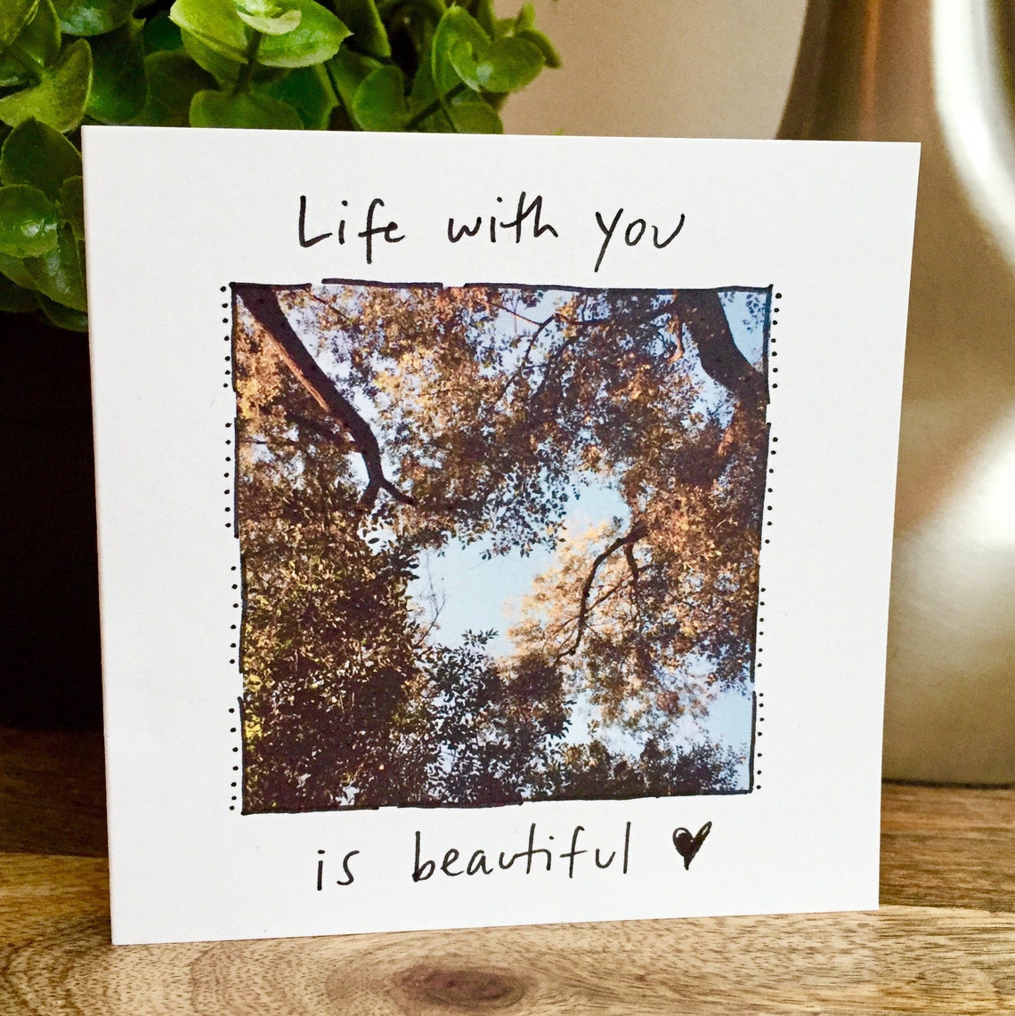 Life With You is Beautiful Card Love Card Nature Lover Card - Etsy