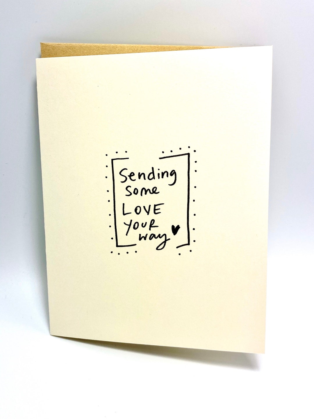 Sending Some Love Your Way Card, Social Distance/quarantine Card, Reach ...