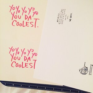 You're the Coolest, Yo Yo Yo Yo, Cool Friendship Card - Etsy