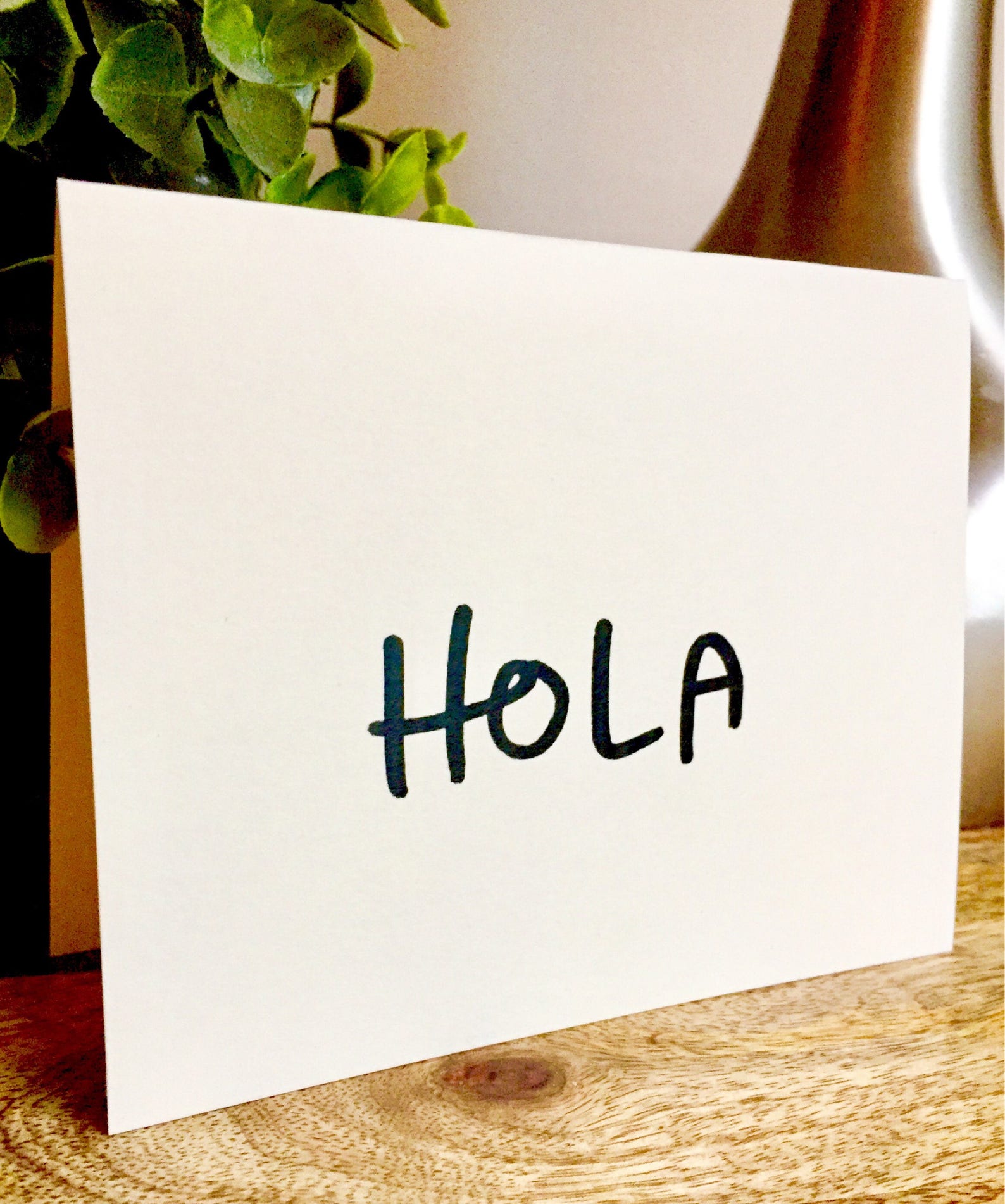 Hola Card Hello Card - Etsy