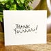 Thank Youuuu Card - Etsy