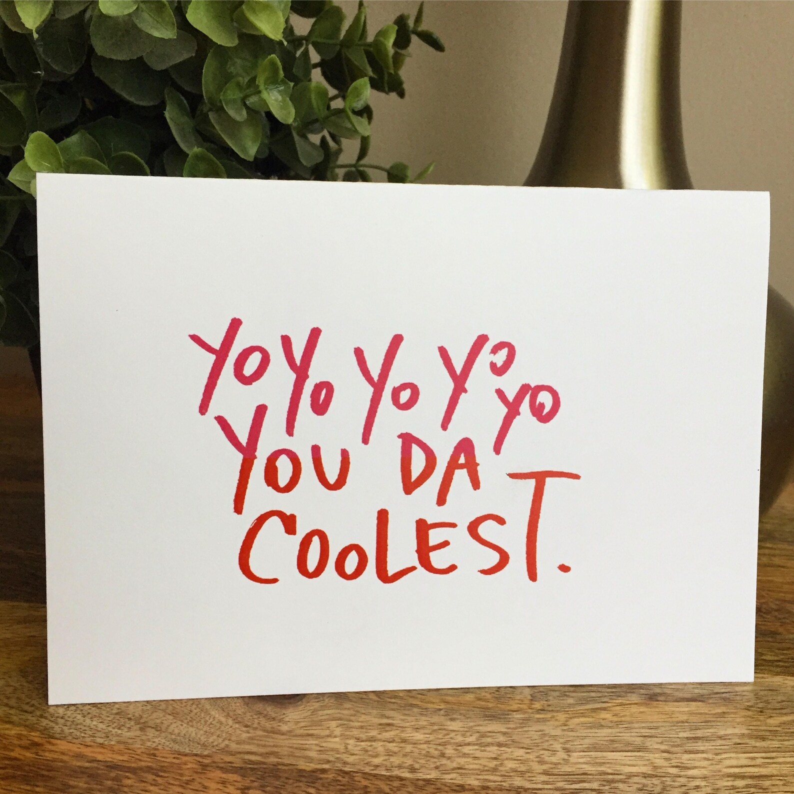 You're the Coolest Yo Yo Yo Yo Cool Friendship Card - Etsy