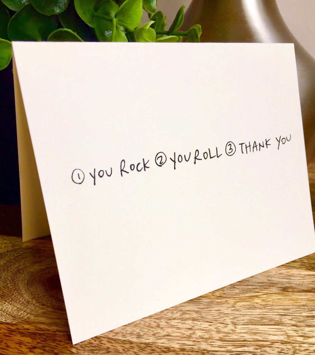 Rock N Roll Thank You Card - Etsy