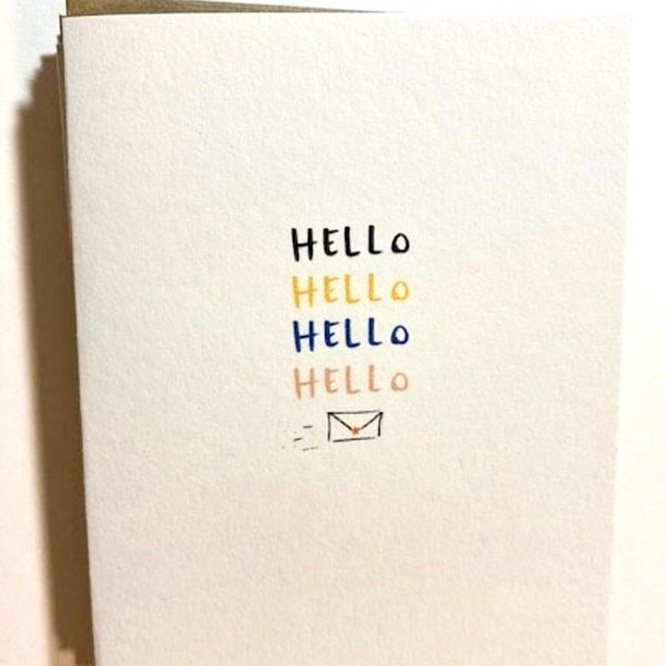 Just to Say Hello Greeting Card - Etsy