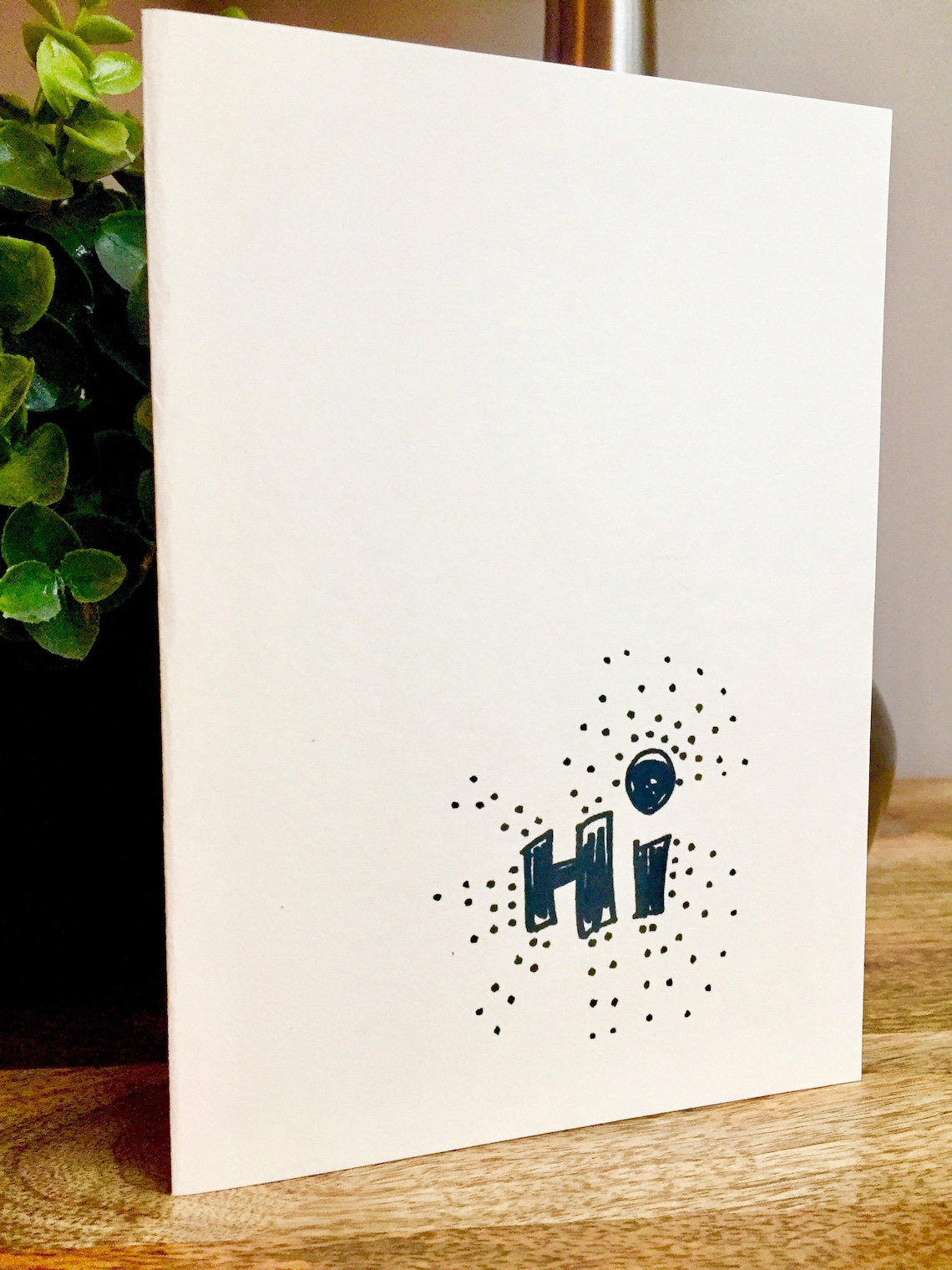 Hi Card | Just Say Hi (5x7 - Etsy