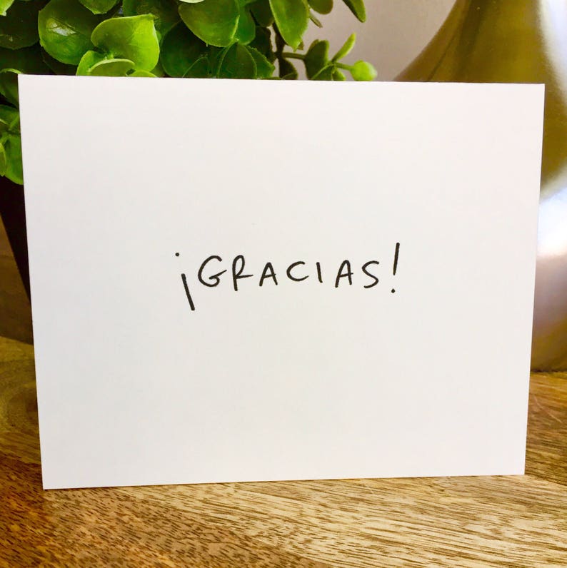 Gracias Card - Etsy