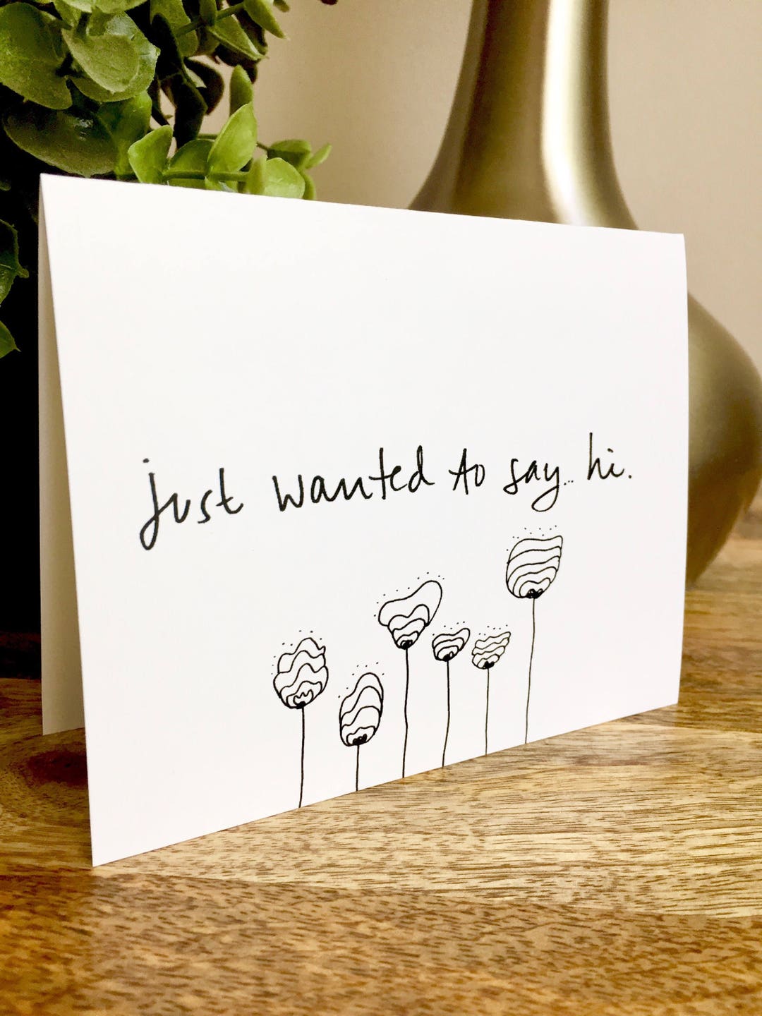Just Wanted to Say Hi Card - Etsy